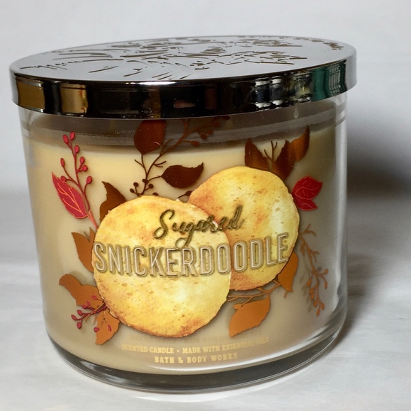 Bath & Body Works | Accents | Sugared Snickerdoodle 3 Wick Candle ...